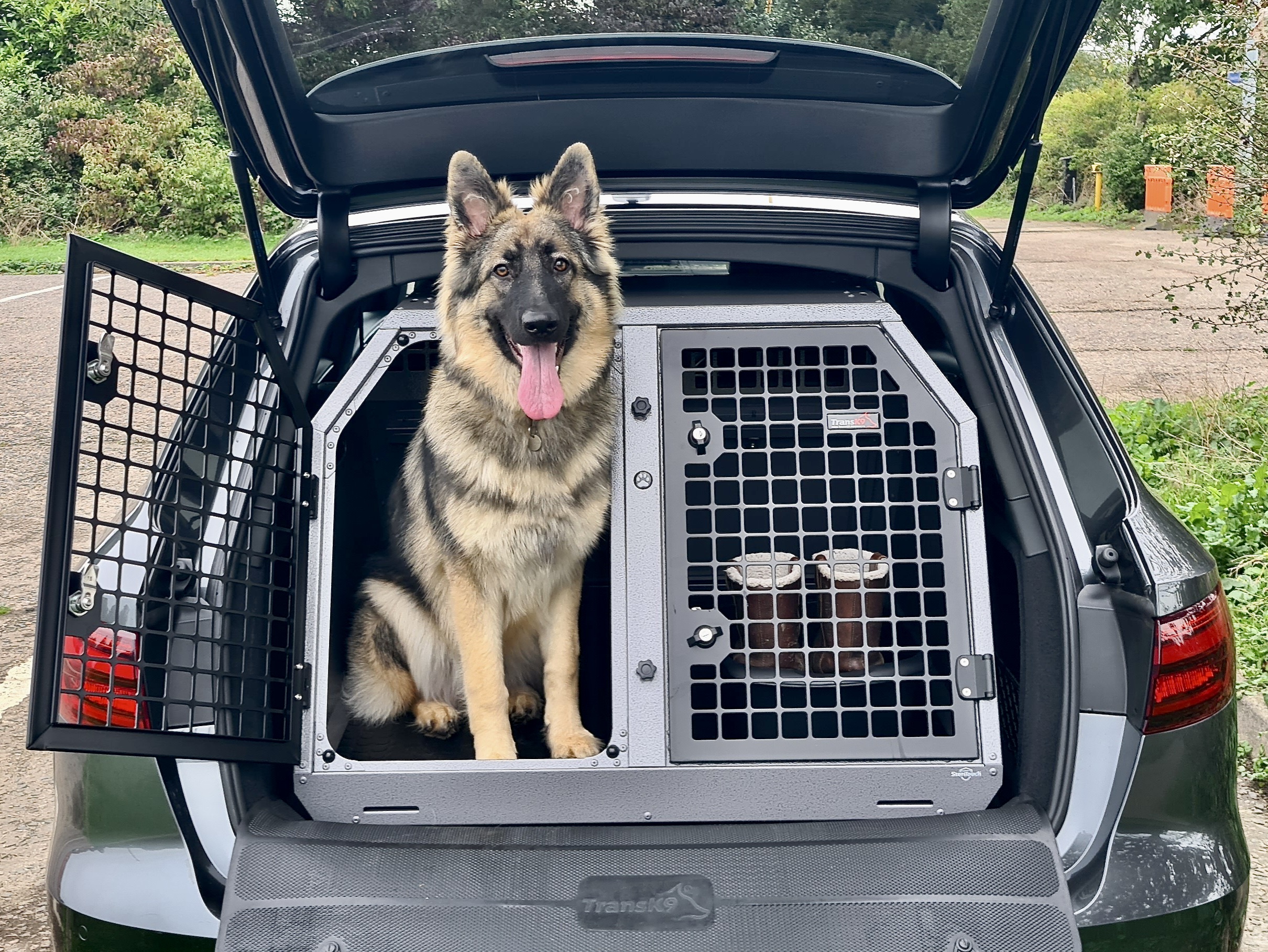 K9/C2 Double Dog Cage for Octavia Estate | TransK9