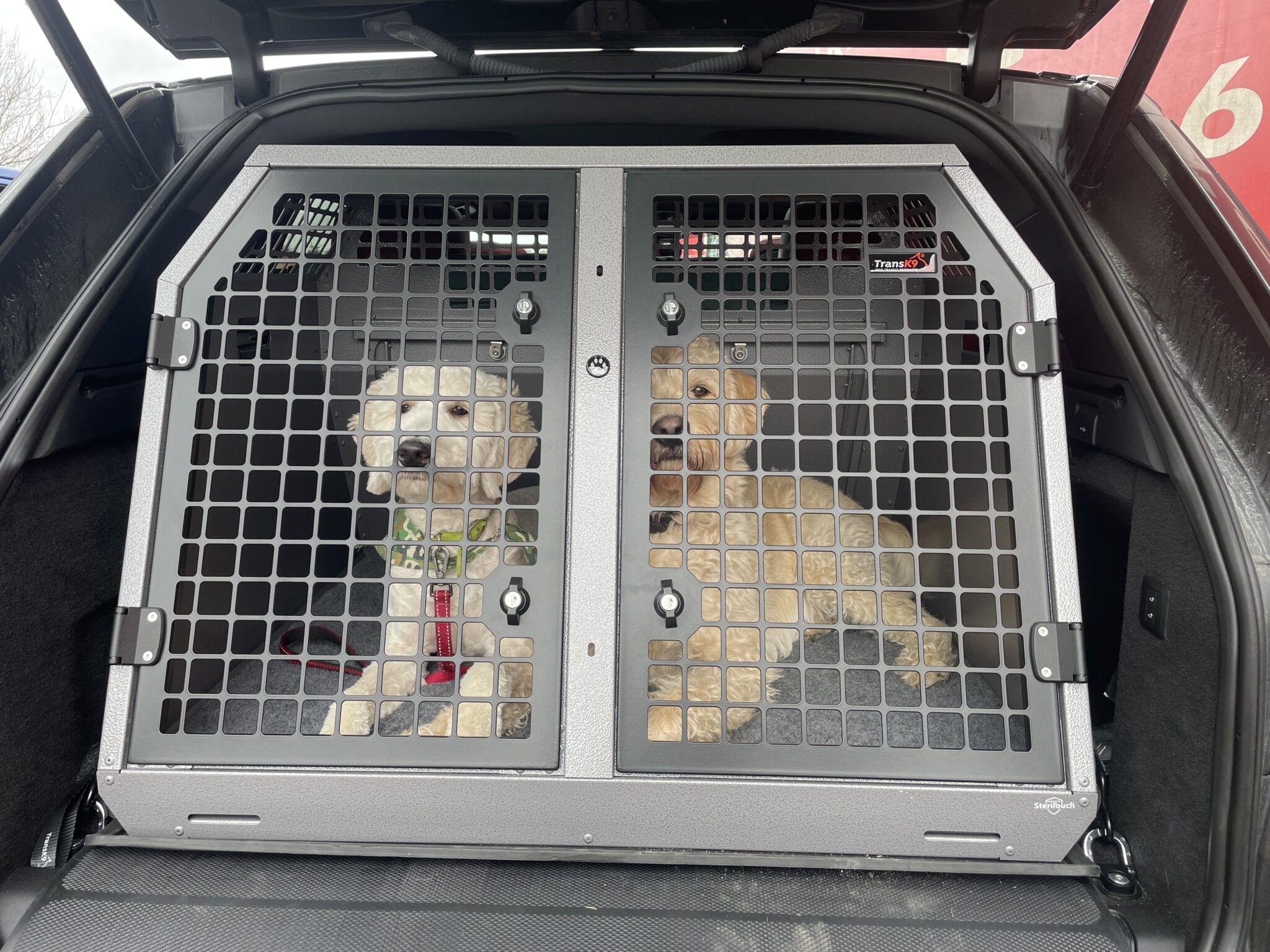 K9/C2 Double Dog Cage for Octavia Estate | TransK9