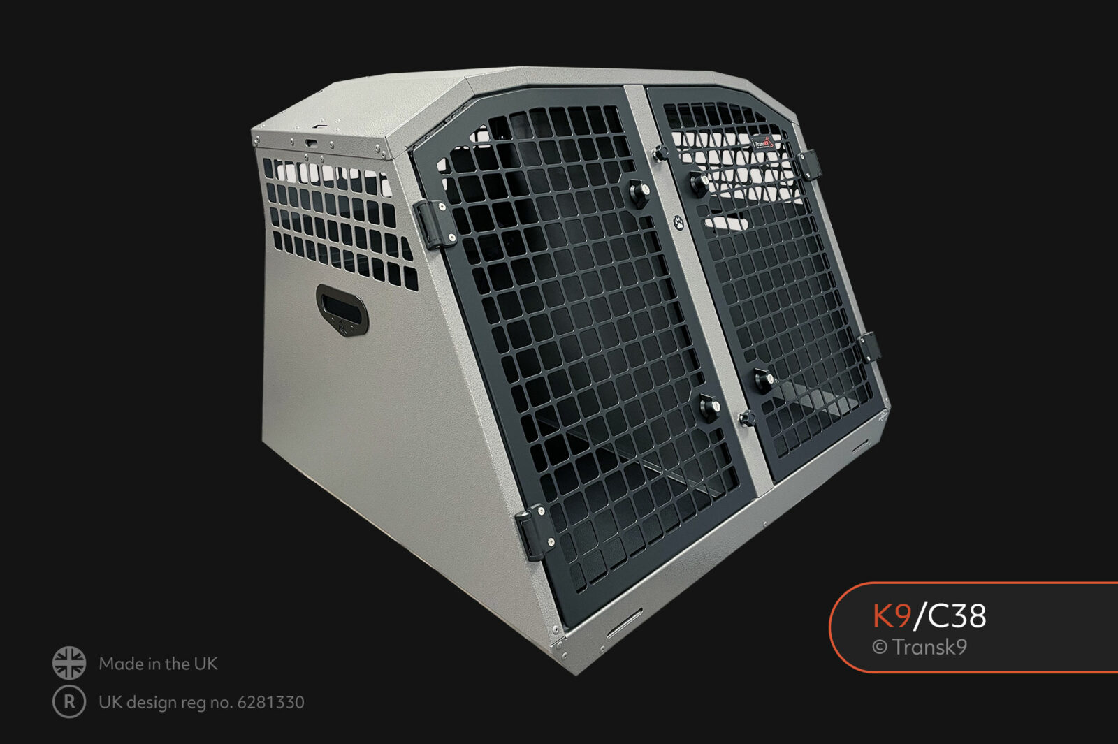 K9/C38 Double Dog Cage for X3 | TransK9