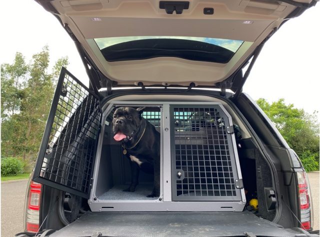 K9/C7 Car Dog Crate for Range Rover | TransK9 Transit Dog Cages