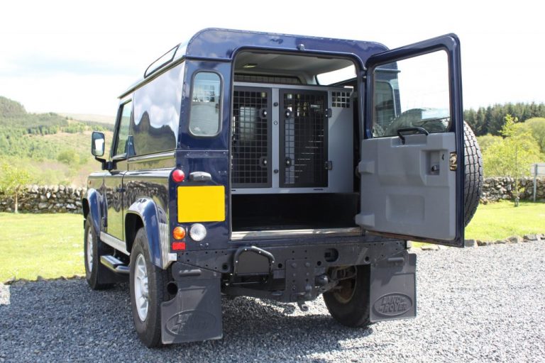 Car Dog Cages, Crates & Transit Boxes for Defender 90 1990-2016 | TransK9