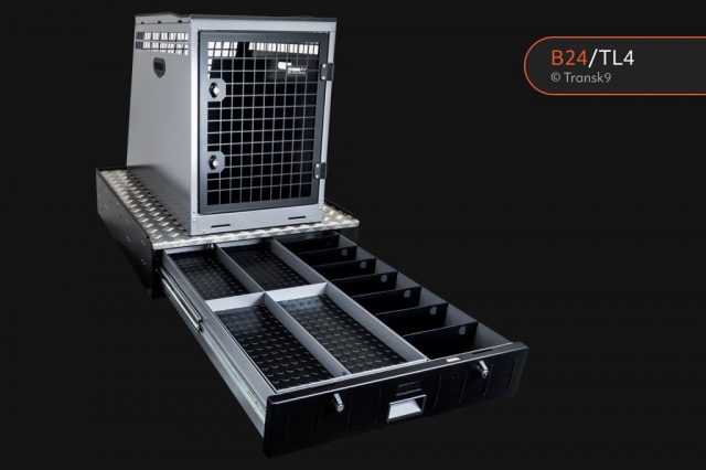 Defender 110 & 90 Dog Crate & Drawer Combo C24/TL4 | TransK9
