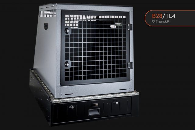 Defender 110 & 90 Dog Crate & Drawer B28/TL4 | TransK9 Cages