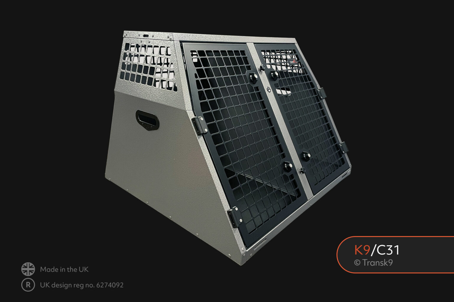 K9/C31 Double Dog Cage for XC60 | TransK9