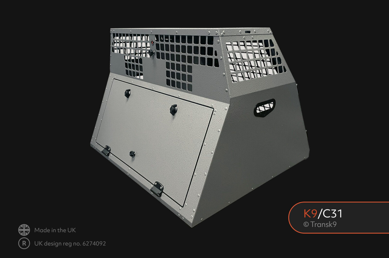 K9/C31 Double Dog Cage Dog Transit Box for Porsche, Volvo XC60 & more ...