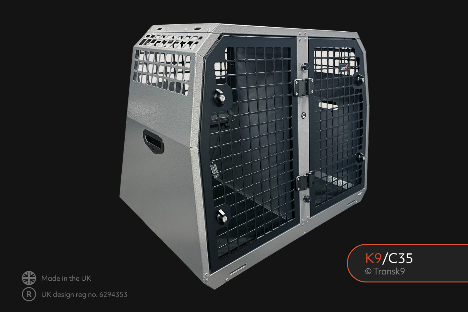 K9/C35 Double Dog Cage for Kuga | TransK9