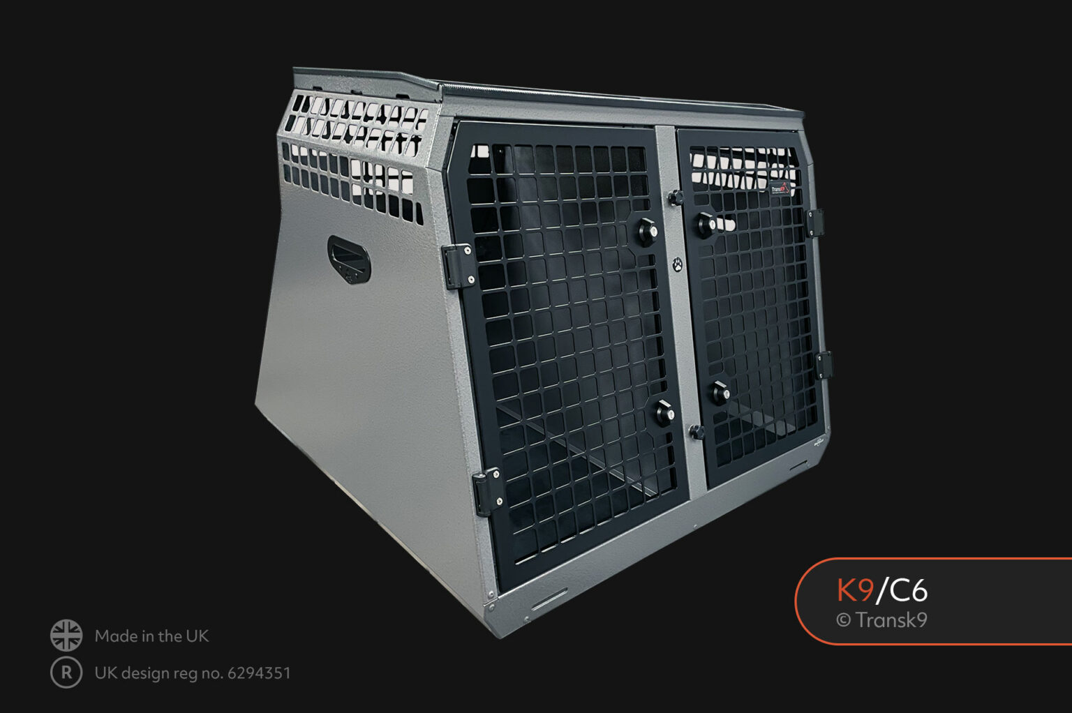 K9/C6 Car Dog Crate for Range Rover, Ford, Vauxhall | TransK9