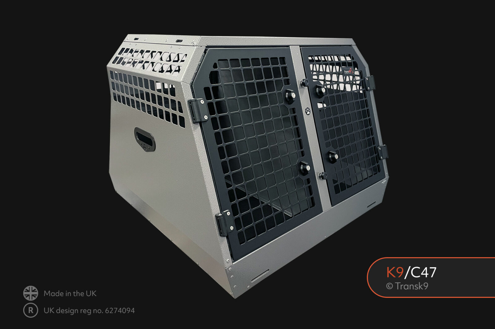 K9/C47 Double Dog Cage for Duster | TransK9