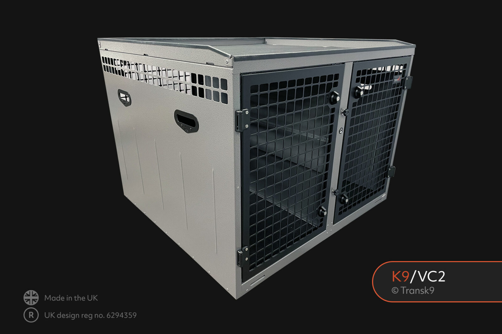 K9/VC2 Double Dog Cage for Transit Connect Van | TransK9
