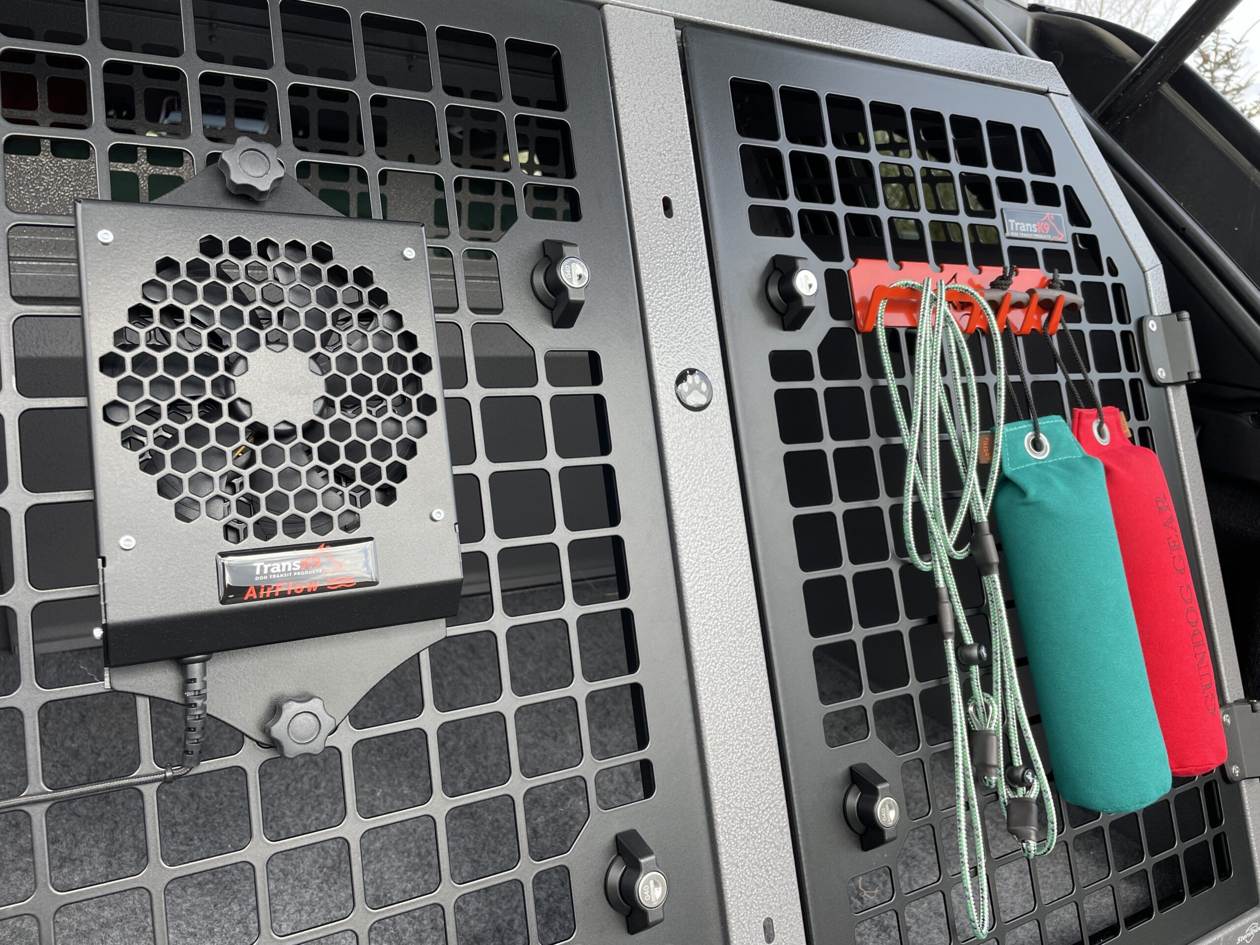 Car Dog Crate Cage Airflow Fan for Cars & Vans | TransK9 Cages