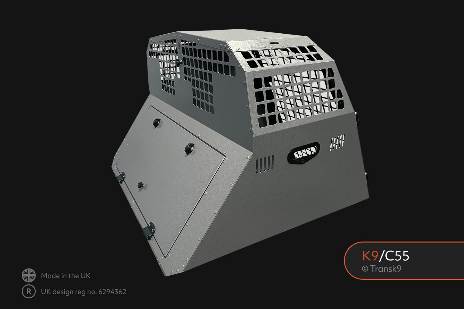 K9/C55 Range Rover L460 Double Dog Car Crate | TransK9 Cages