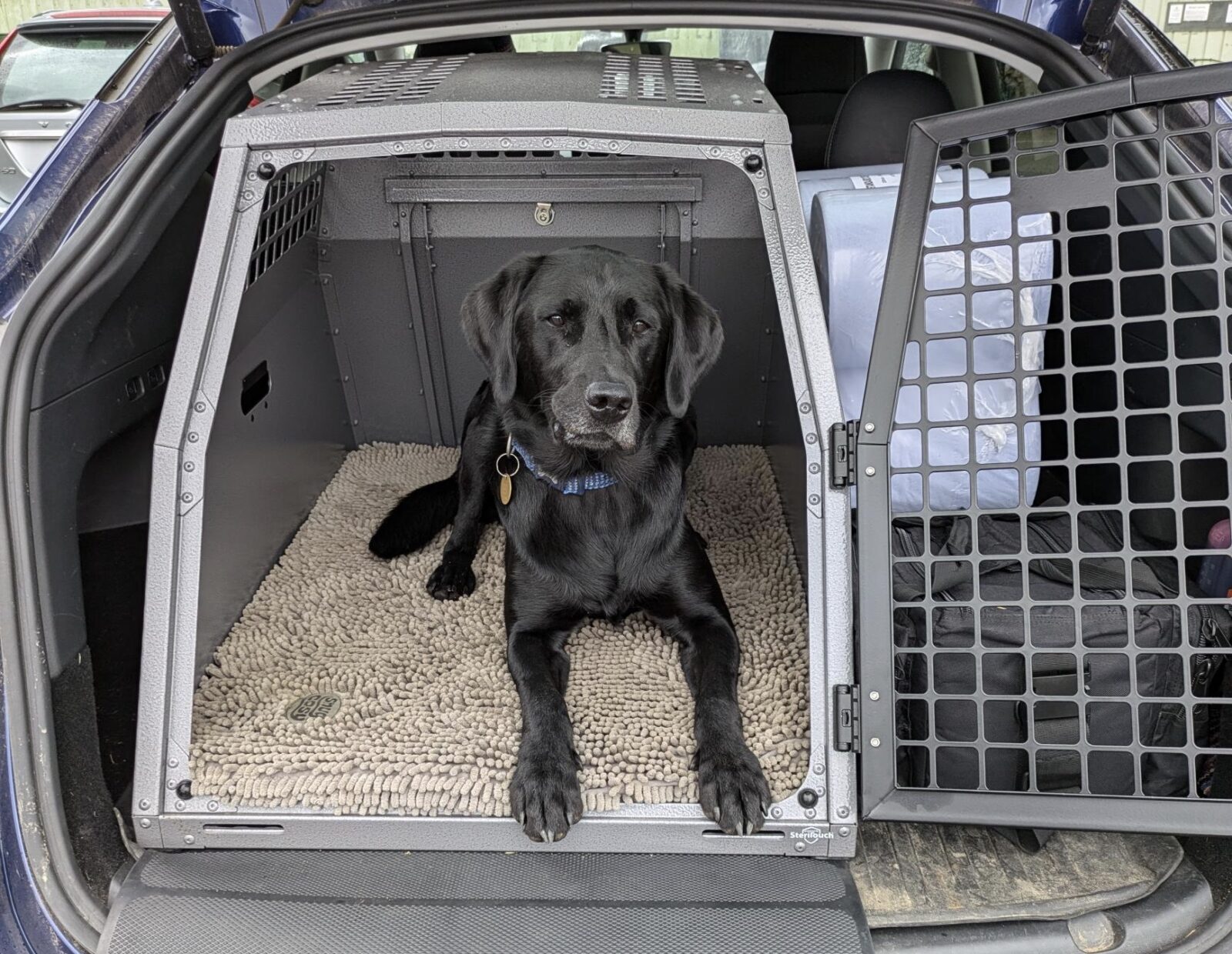 K9/C57 Compact Car Dog Crate for Tesla Model Y | TransK9 Cages