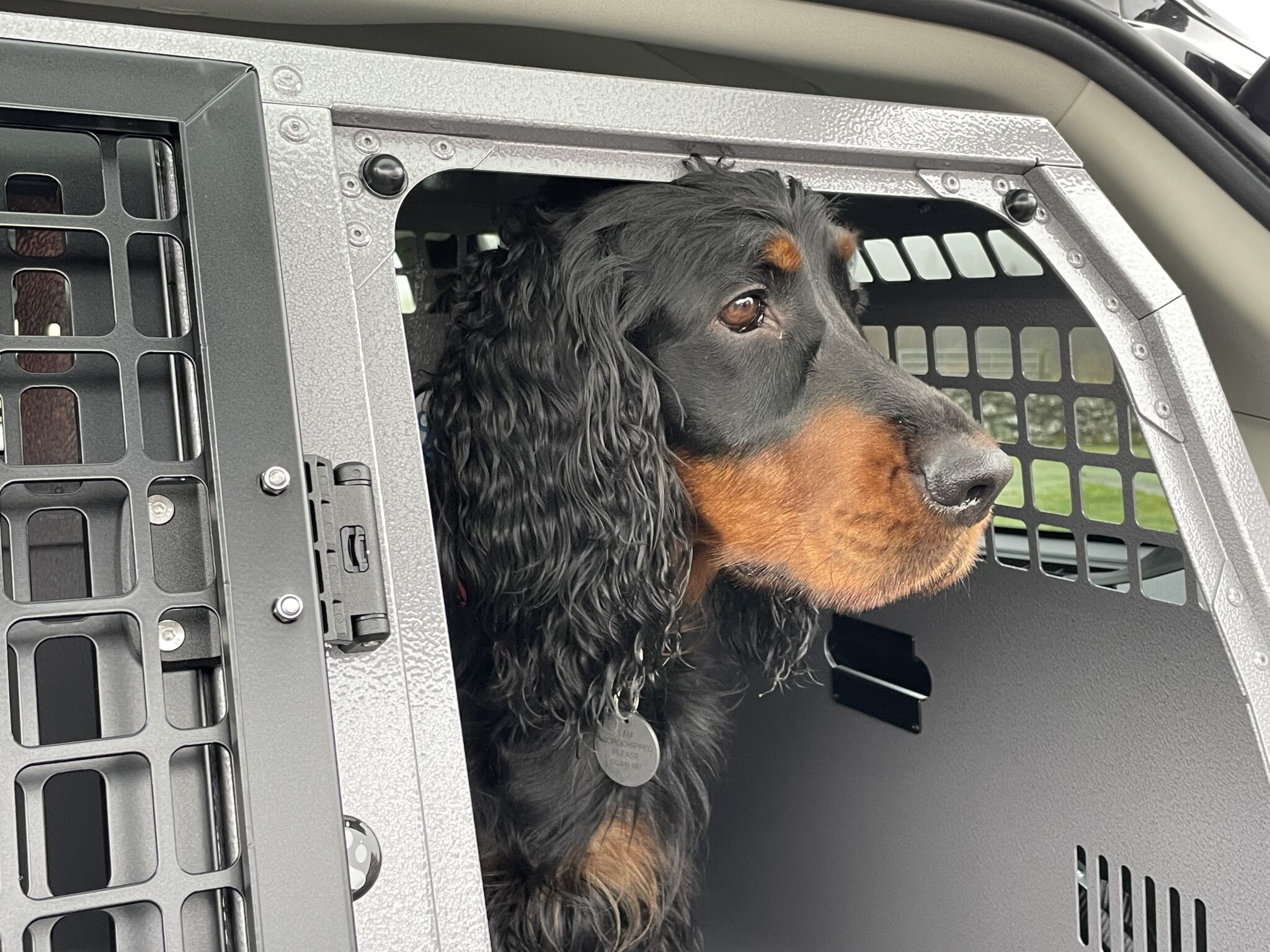 Car Dog Crates, Cages & Transit Boxes for Cars | TransK9